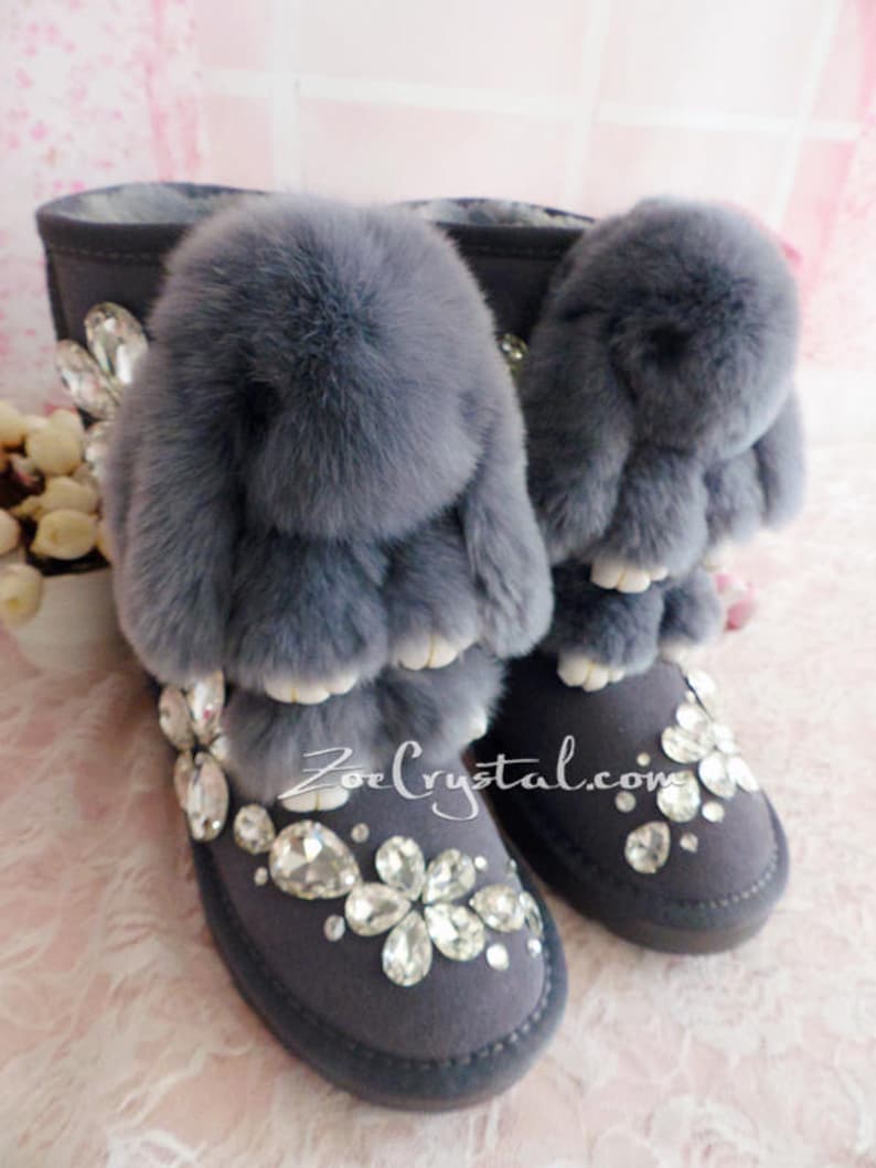 New SHINY WINTER Bling and Sparkly Rabbit Fur Sheepskin Wool - Etsy