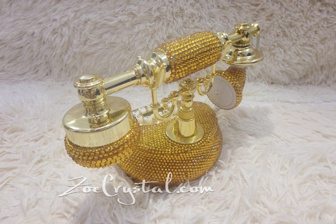 New Color GOLD CLASSIC Bling and Sparkly PHONE to Ensure a | Etsy