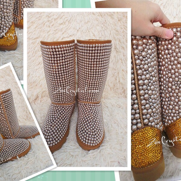 Bling Winter Boots - Etsy