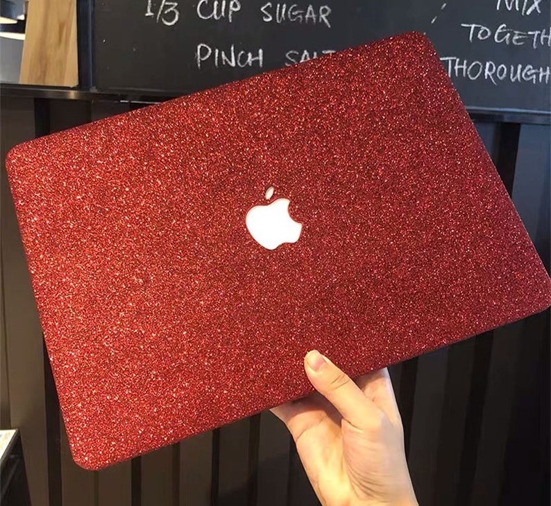 Back to School Glitter MACBOOK Case / Cover Air Pro Bedazzled - Etsy