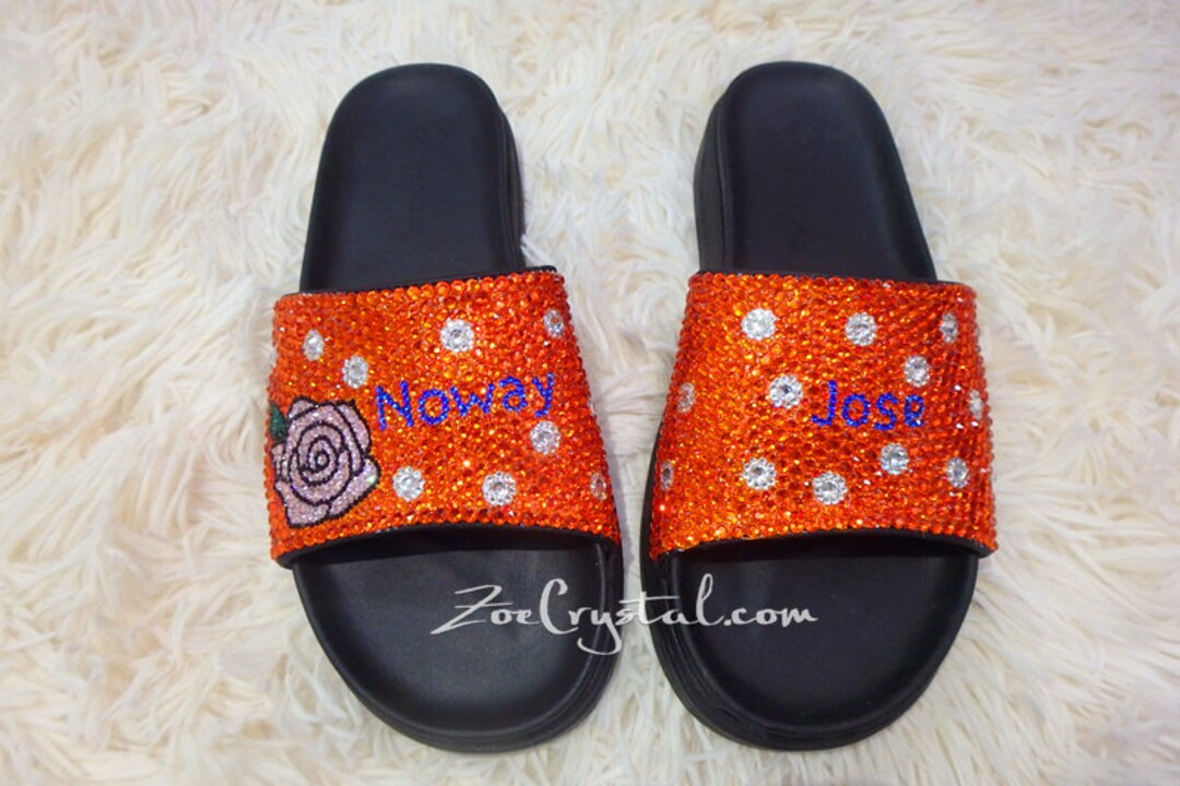 CUSTOMIZE Your SANDALS SLIDES Slippers in Summer Beach, Wedding ...