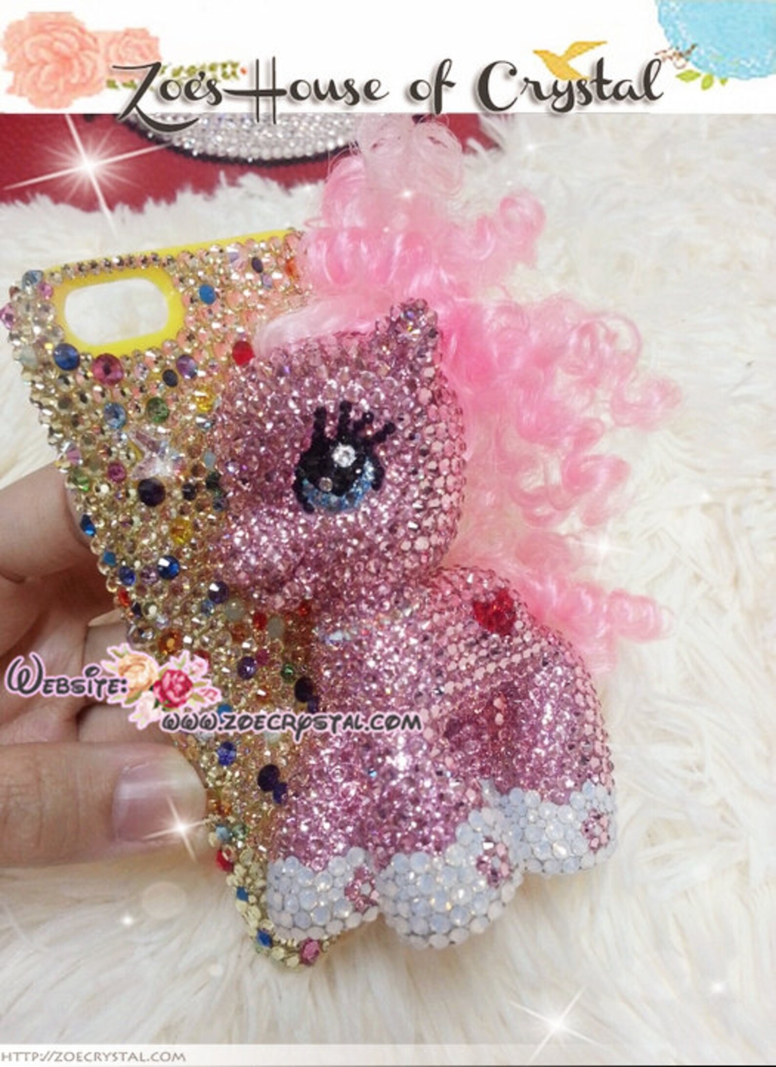 Swarovski My Little Pony BLING Crystal 3D Cell Phone Case - Etsy