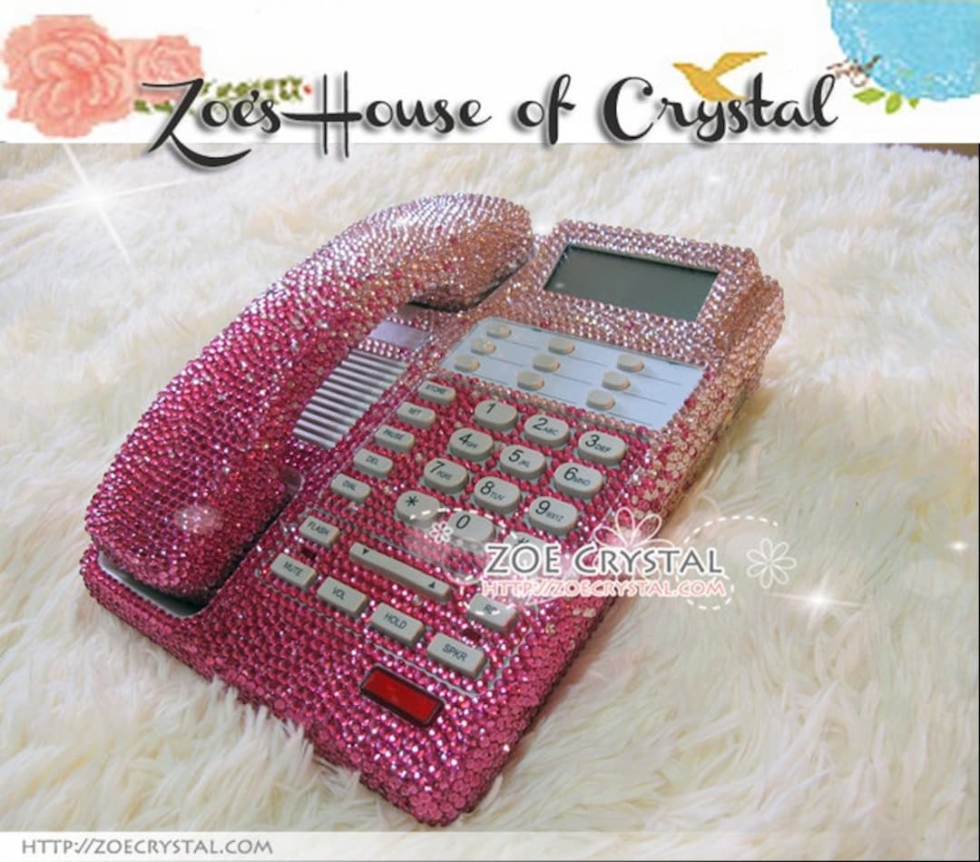 Bling and Sparkly Pink OFFICE / DESK PHONE to Ensure a Good ...