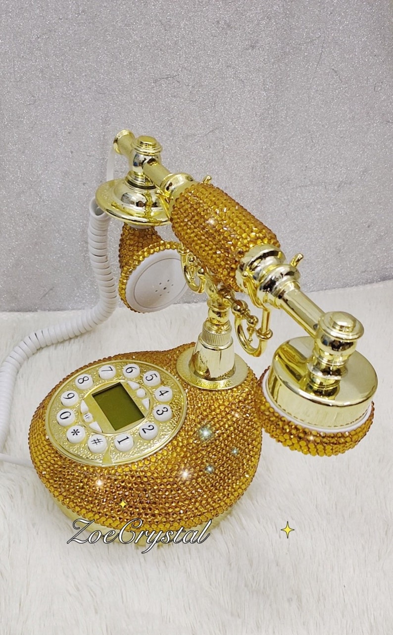 New Color GOLD CLASSIC Bling and Sparkly PHONE to Ensure a - Etsy