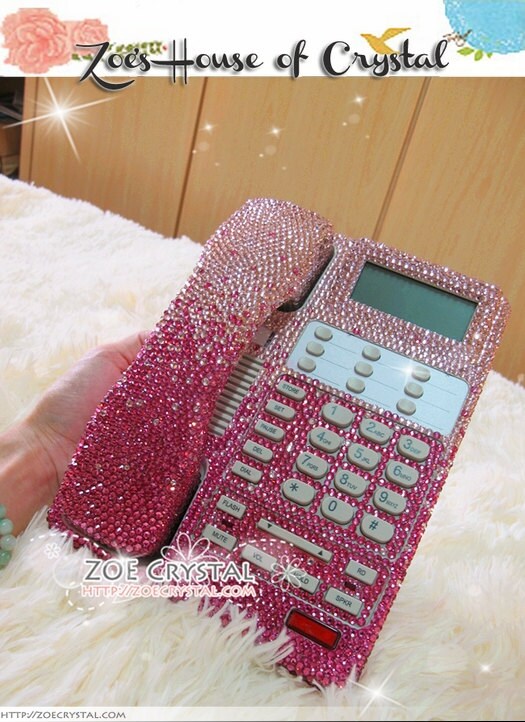 Bling and Sparkly Pink OFFICE / DESK PHONE to Ensure a Good ...