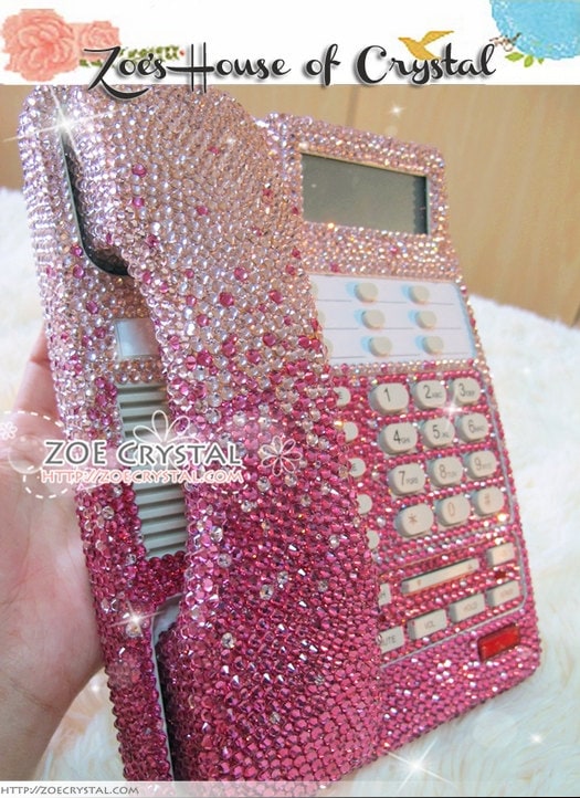 Bling and Sparkly Pink OFFICE / DESK PHONE to Ensure a Good ...
