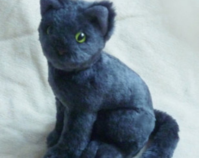 Realistic Grey Cat PLUSH / Stuffed Animal - Etsy
