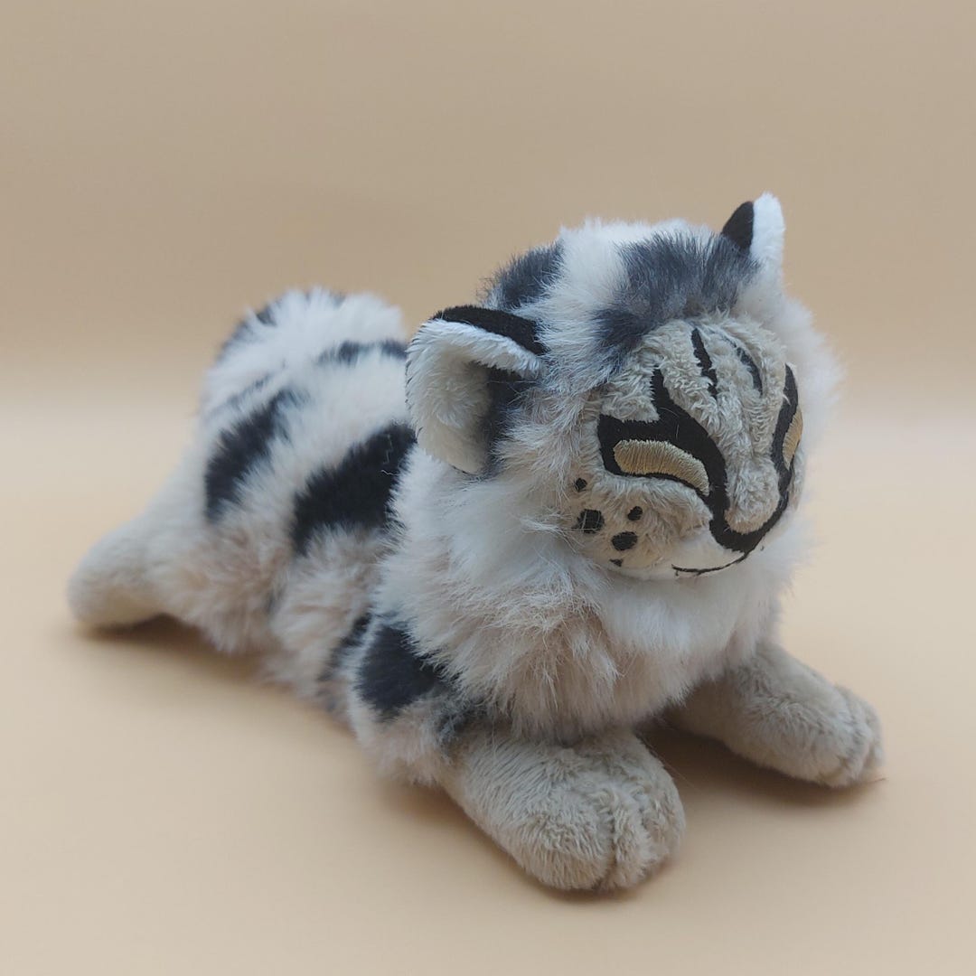 8" Spotted Brown Sabertooth Smilodon Cub ~ Fluffy Stuffed Art Doll ...