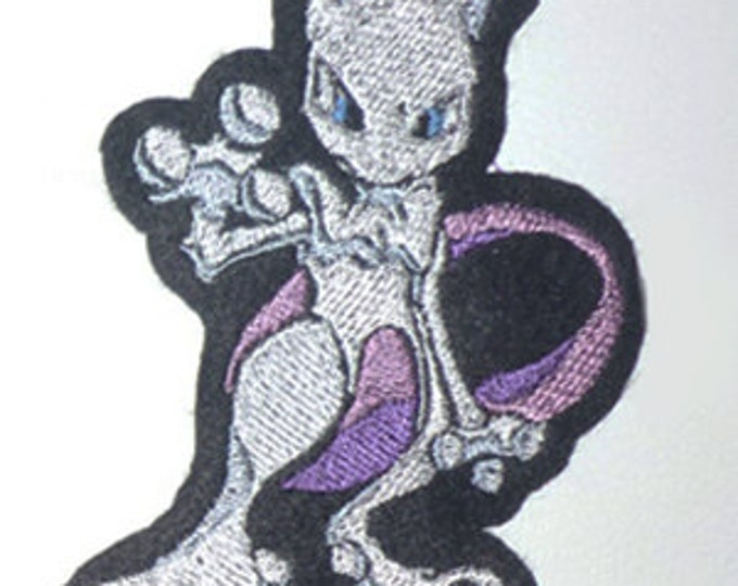 Mewtwo - Pokemon Embroidered Sew-on Patch - Etsy