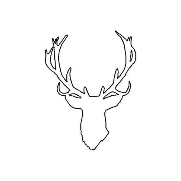 Deer Outline Embroidery - Etsy