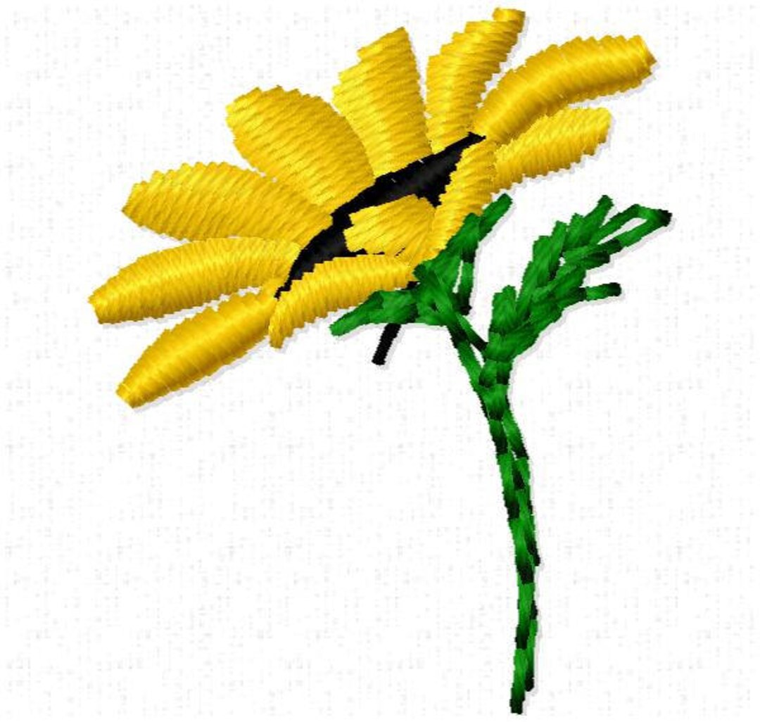 Daisy Embroidery Design - Instant Download - Etsy