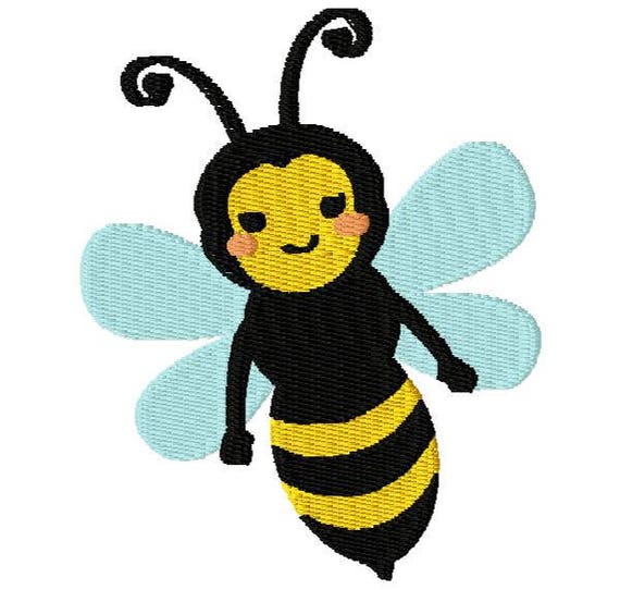 Cute Bee Machine Embroidery Design Instant Download - Etsy
