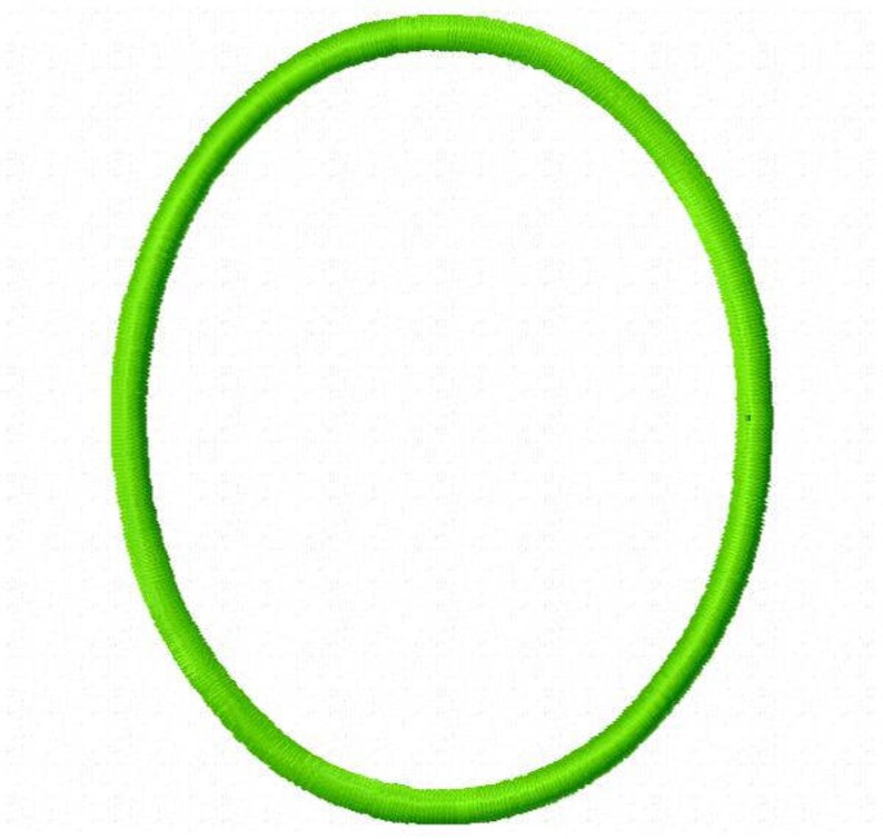 Oval Applique Patch Embroidery Design Instant Download - Etsy