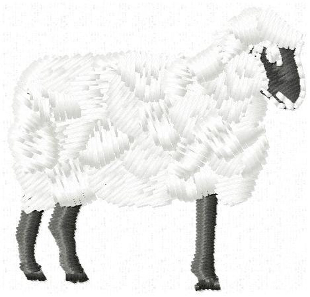 Sheep Machine Embroidery Design - Instant Download - Etsy