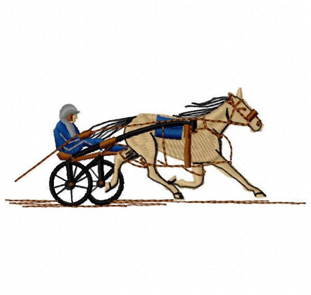 Racing Horse Machine Embroidery Design - Instant Download - Etsy