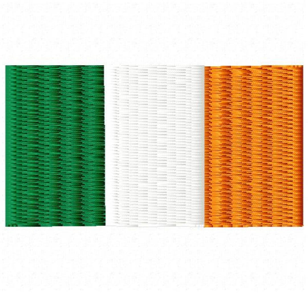Irish Flag Embroidery Design - Instant Download - Etsy