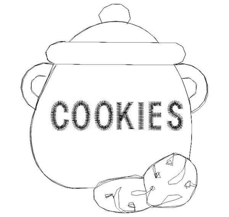 Cookie Jar Coloring Template Coloring Pages