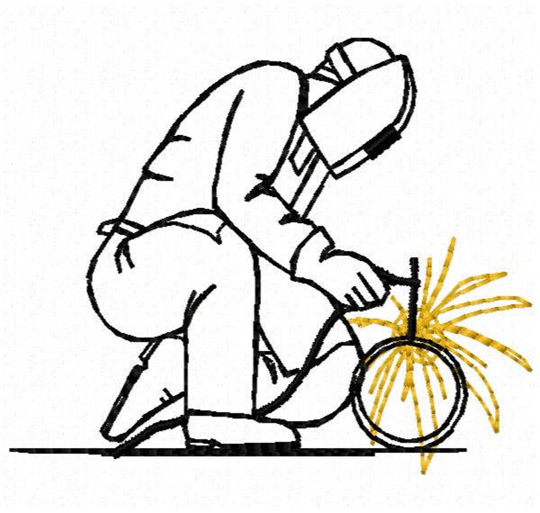 Welder Embroidery Design - Instant Download - Etsy