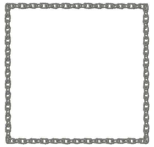 Chain Frame Embroidery Design - Instant Download - Etsy