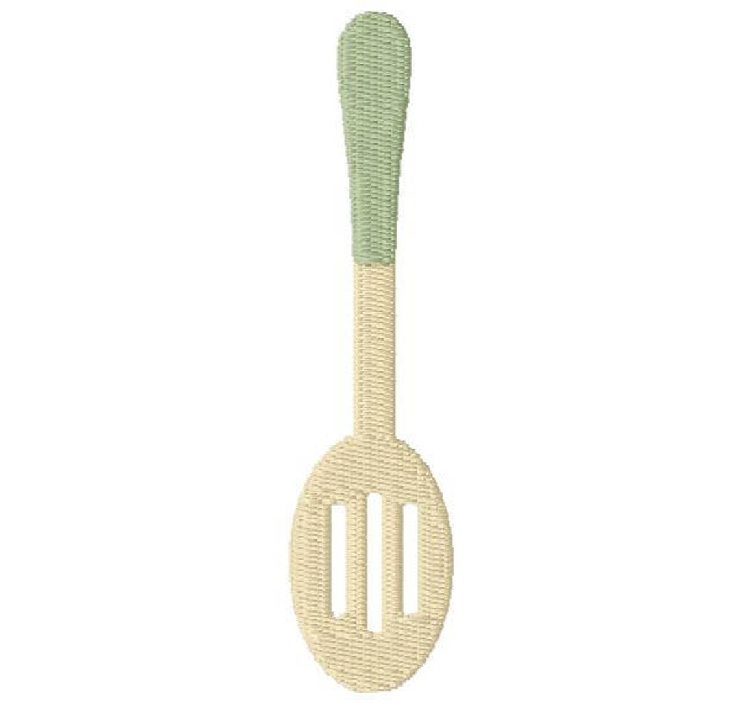Slotted Spoon Machine Embroidery Design - Instant Download - Etsy