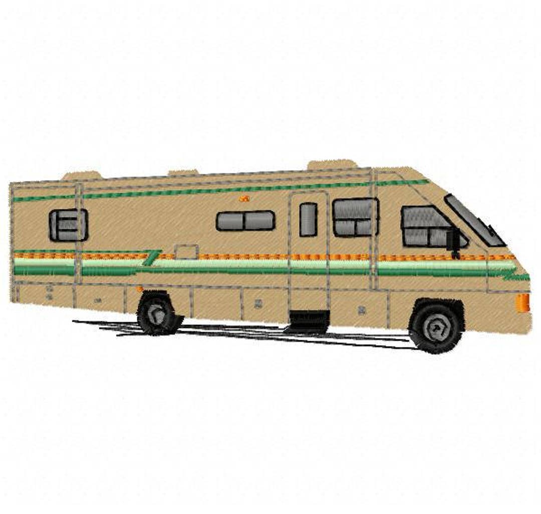 RV Camper Embroidery Design - Instant Download - Etsy