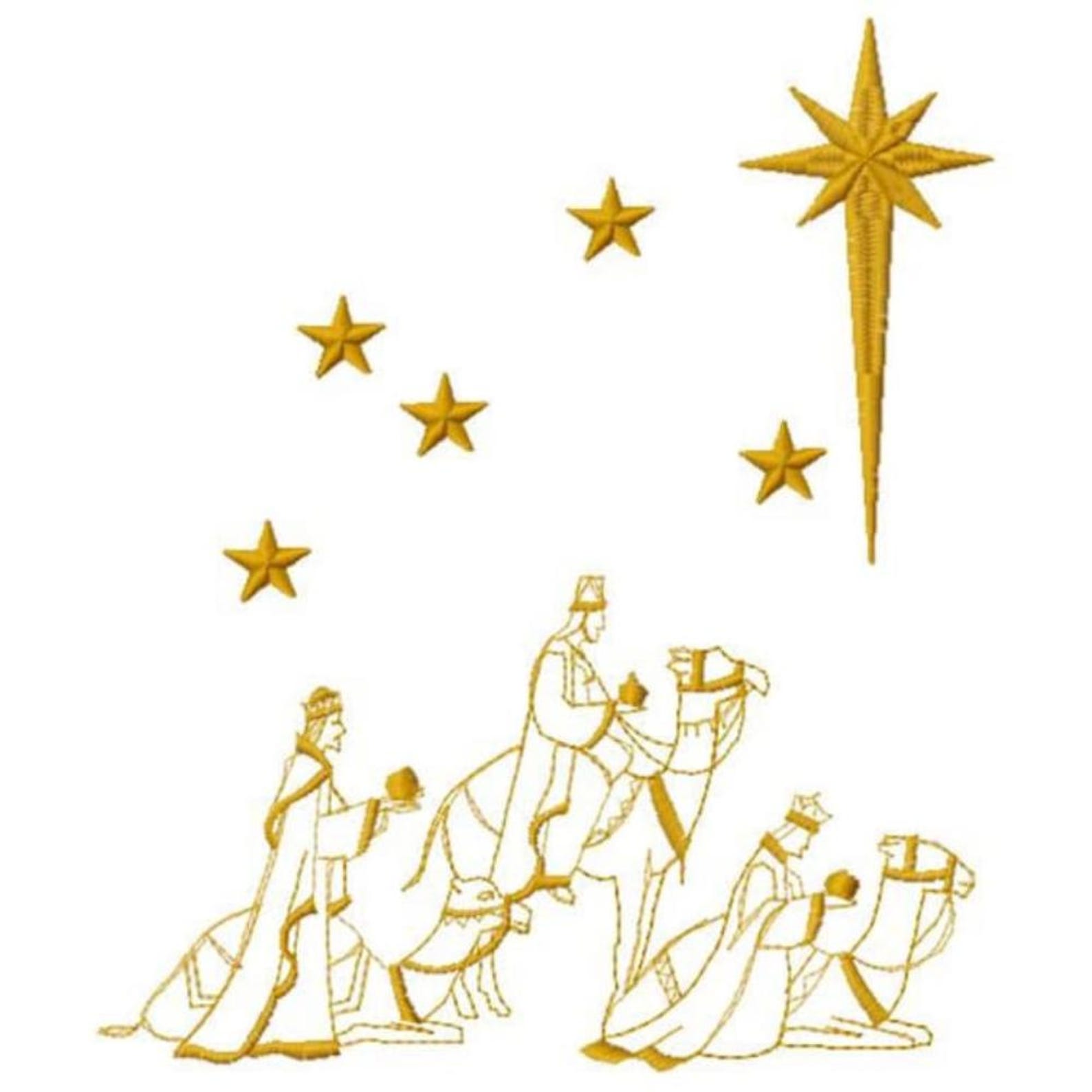 Three Kings Machine Embroidery Design - Etsy