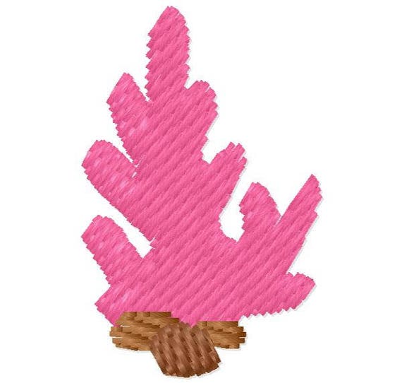 Small Coral Machine Embroidery Design Instant Download | Etsy