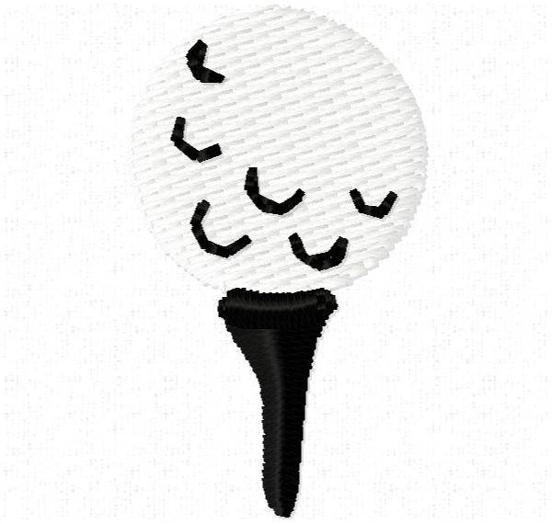 Golf Ball and Tee Embroidery Design - Instant Download - Etsy