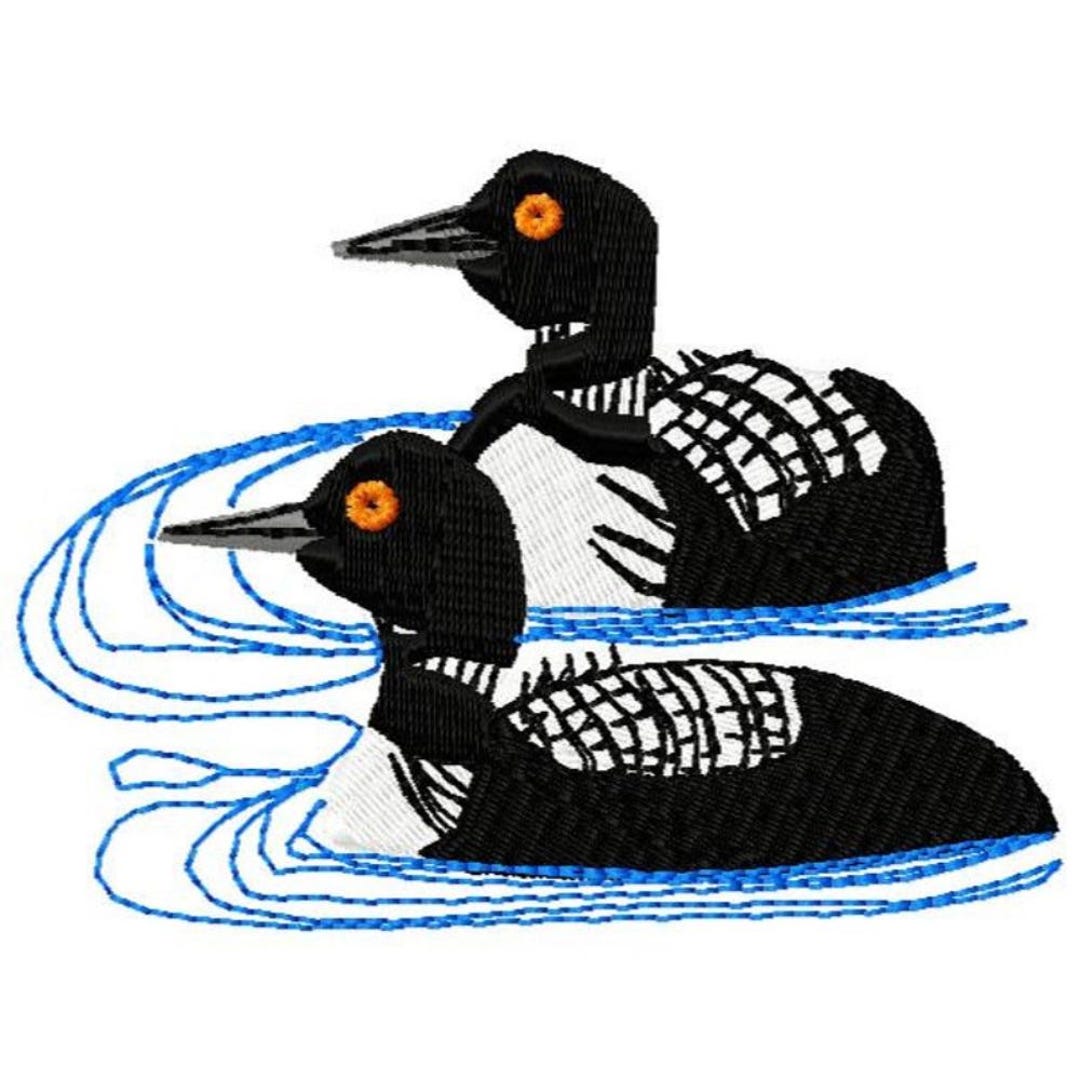 Loons Machine Embroidery Design - Instant Download - Etsy