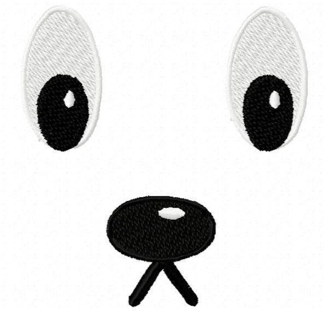 Dog Face Machine Embroidery Design - Instant Download - Etsy