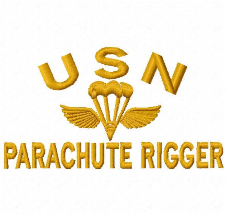 USN Parachute Rigger Embroidery Design - Instant Download - Etsy