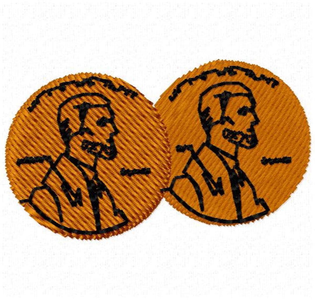 Pennies Embroidery Design - Instant Download - Etsy