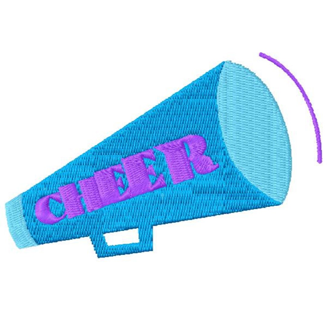 Cheer Megaphone Machine Embroidery Design - Instant Download - Etsy