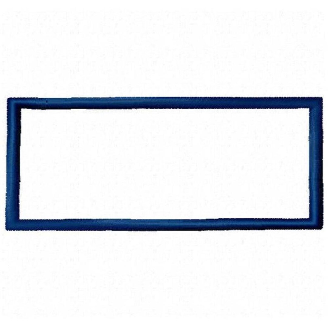 Rectangle Applique Patch Machine Embroidery Design - Instant Download ...