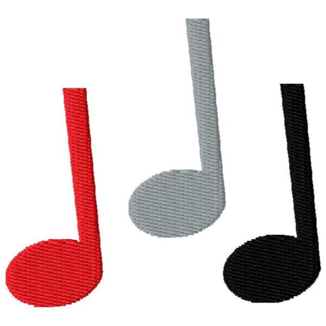 Small 3 Music Notes Embroidery Design - Instant Download - Etsy