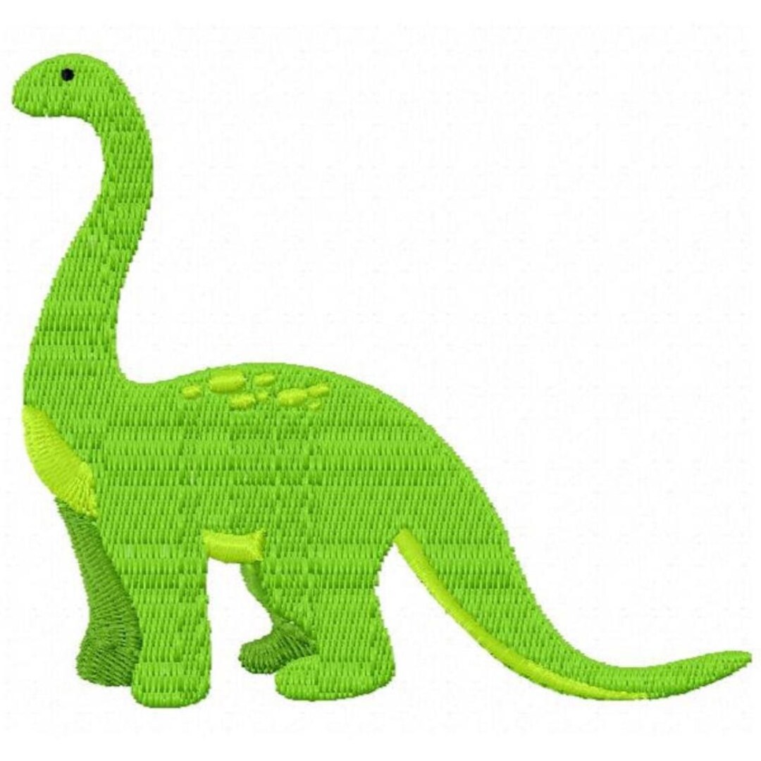 Brontosaurus Dinosaur Machine Embroidery Design - Instant Download - Etsy