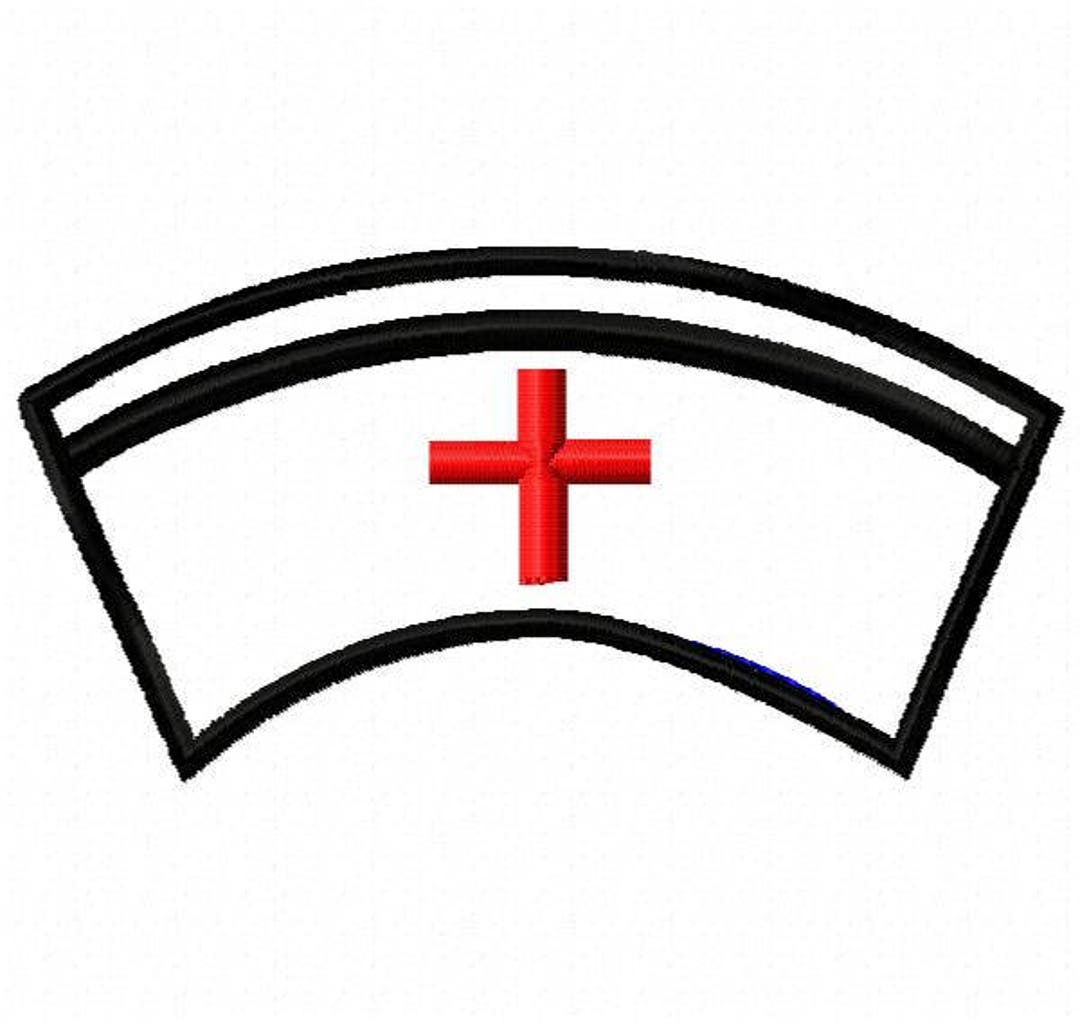 Nurse Hat Embroidery Design - Instant Download - Etsy