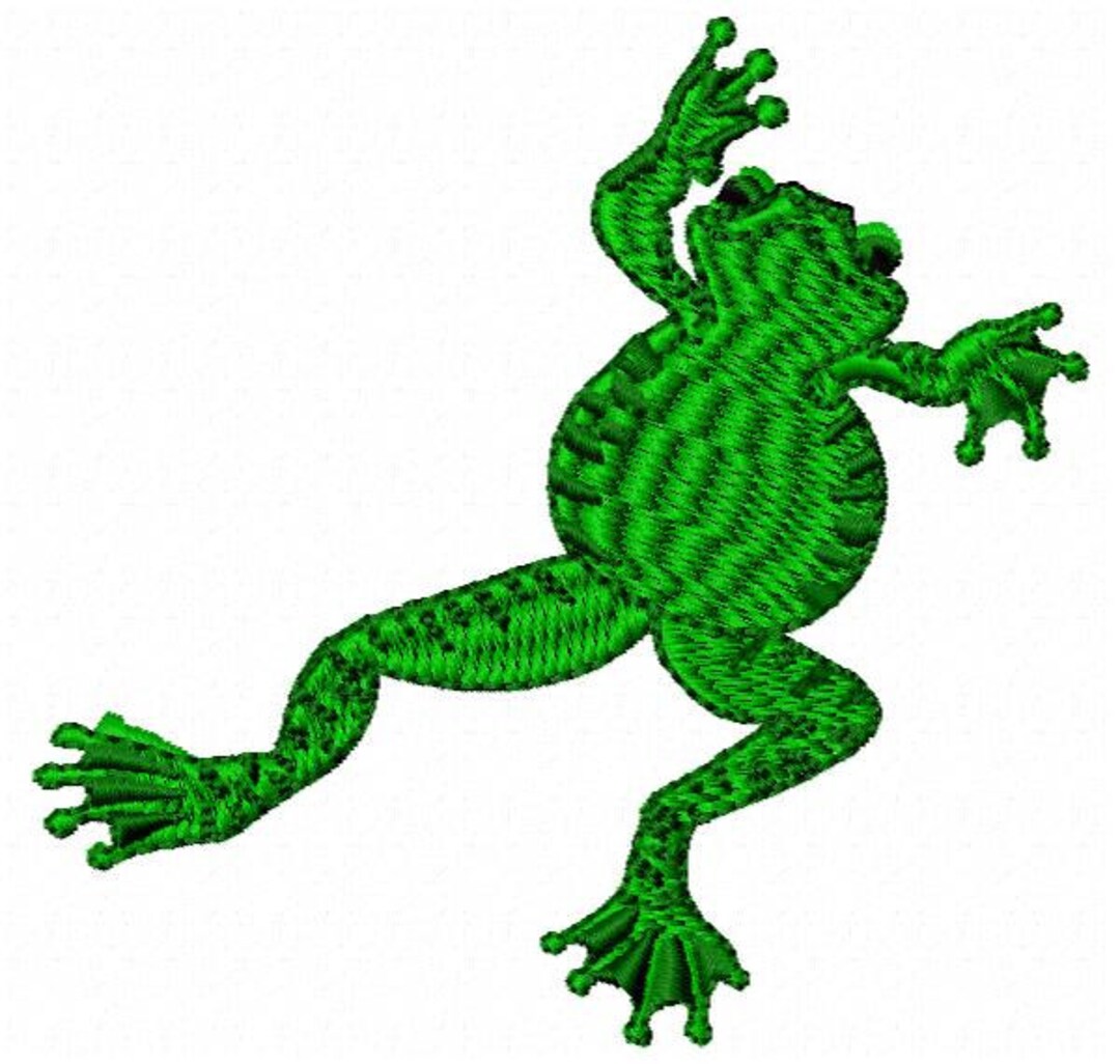 Frog Machine Embroidery Design - Instant Download - Etsy