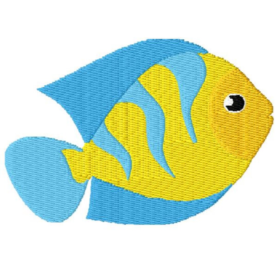 Fish Machine Embroidery Design - Instant Download - Etsy