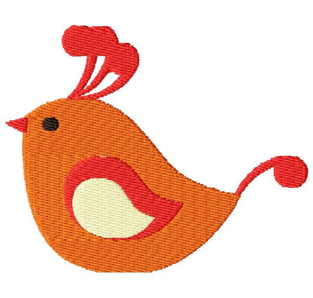 Whimsical Bird Embroidery Design - Instant Download - Etsy