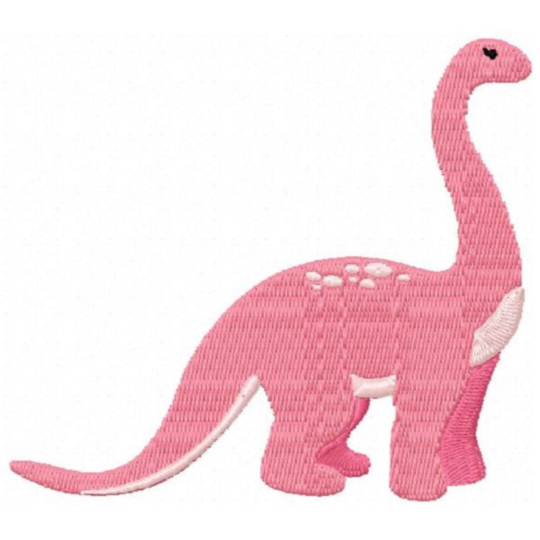 Brontosaurus Dinosaur Machine Embroidery Design - Instant Download - Etsy