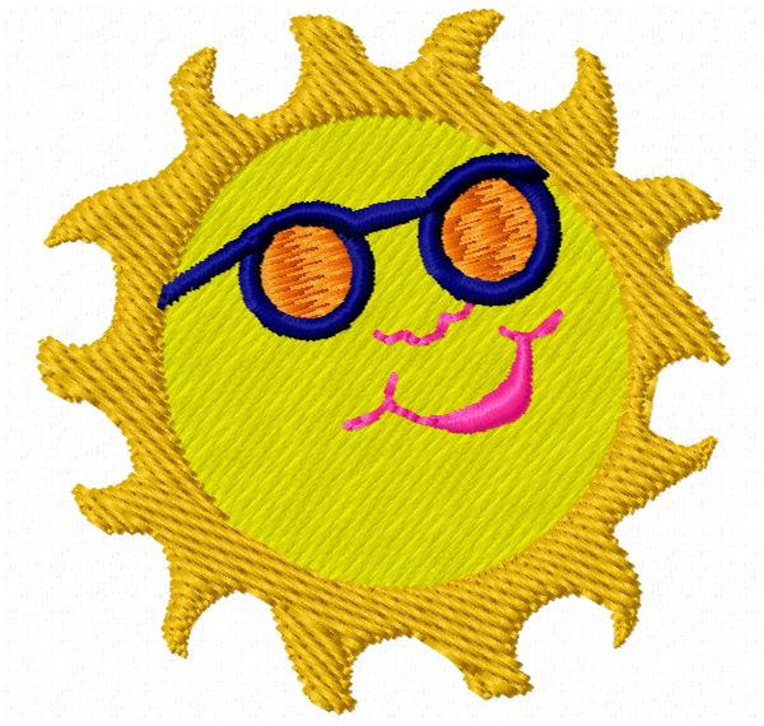 Sun Machine Embroidery Design Instant Download - Etsy