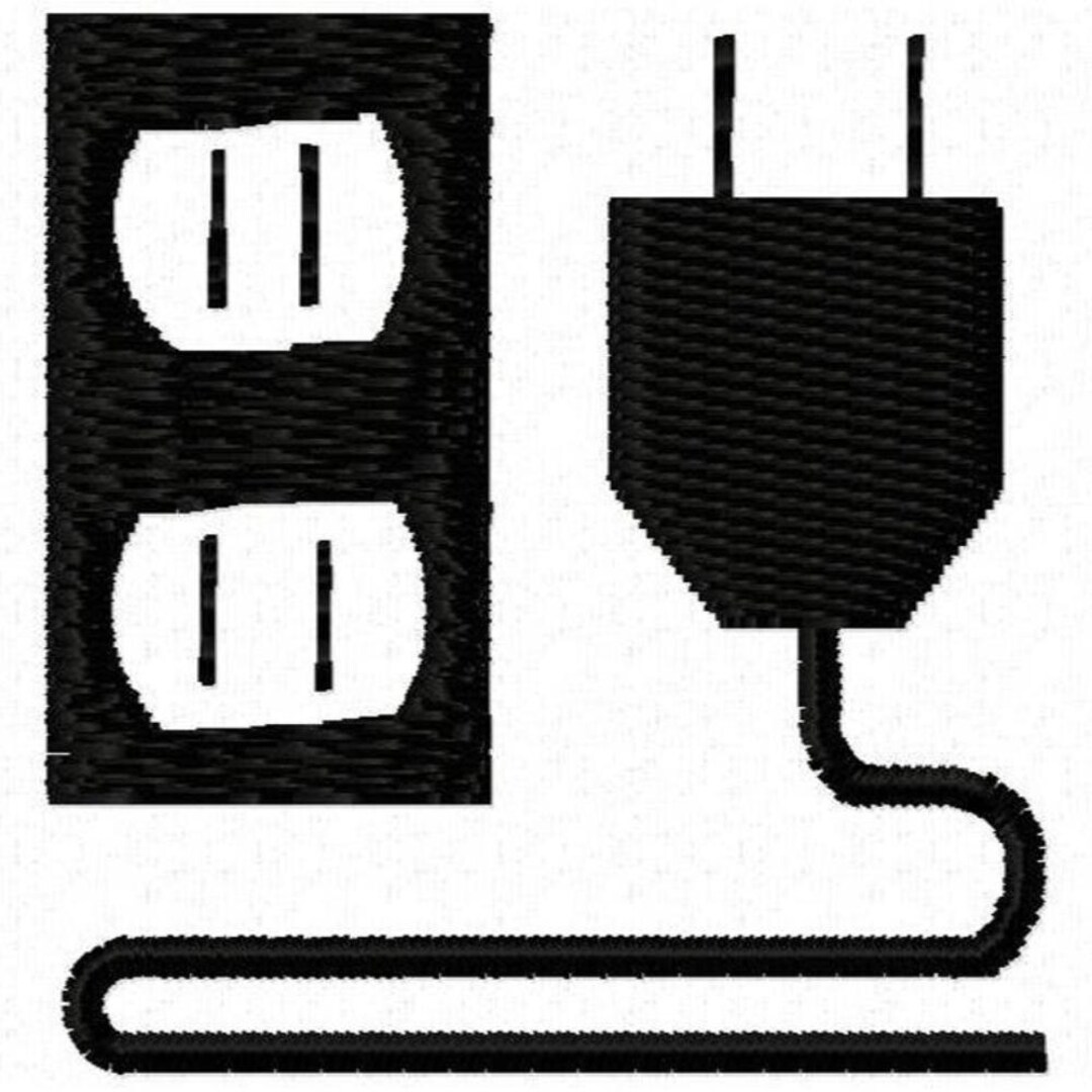 Electrical Outlet Machine Embroidery Design - Instant Download - Etsy