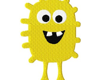 Monster Face Machine Embroidery Design-instant DOWNLOAD - Etsy