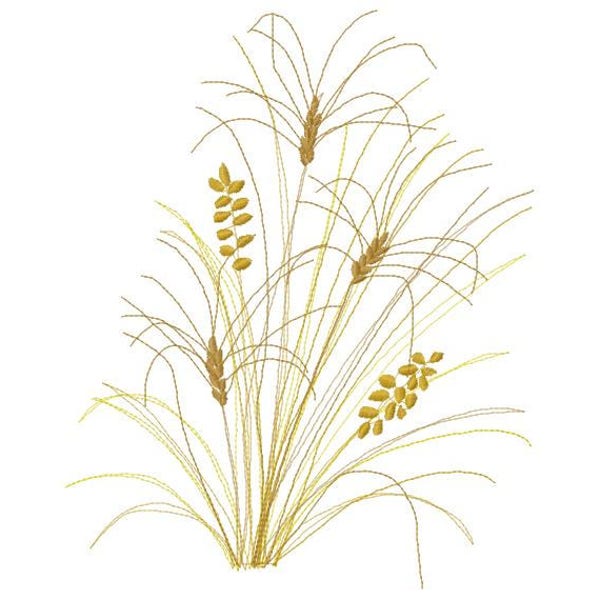 Wheat Embroidery - Etsy