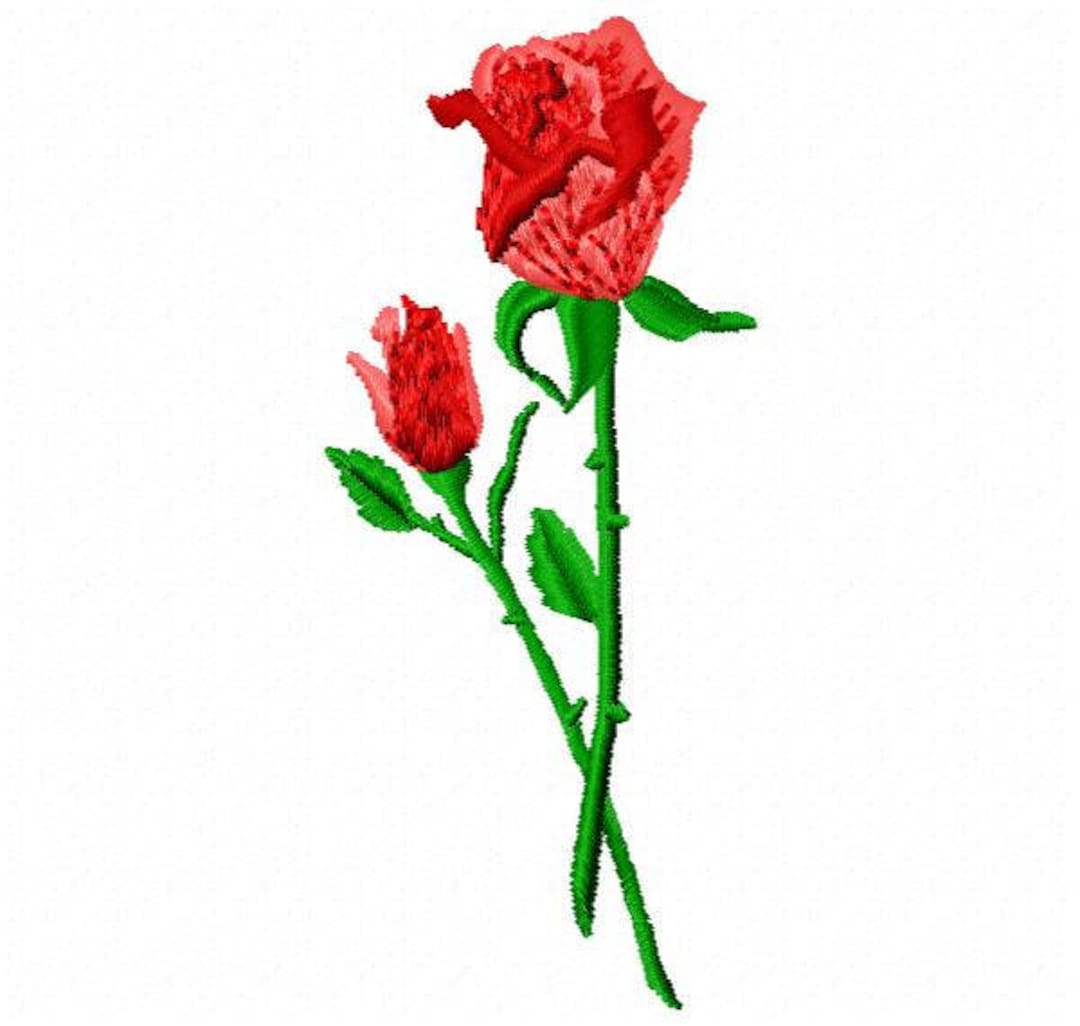 Roses Machine Embroidery Design - Instant Download - Etsy