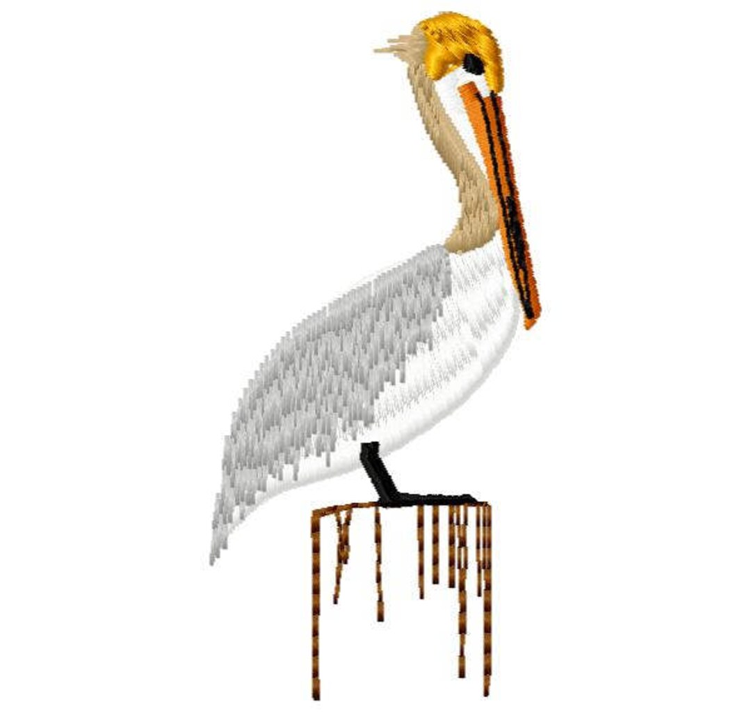 Pelican Machine Embroidery Design - Instant Download - Etsy