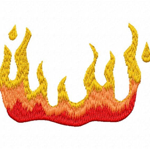Flames Machine Embroidery Design Fire Machine Embroidery | Etsy
