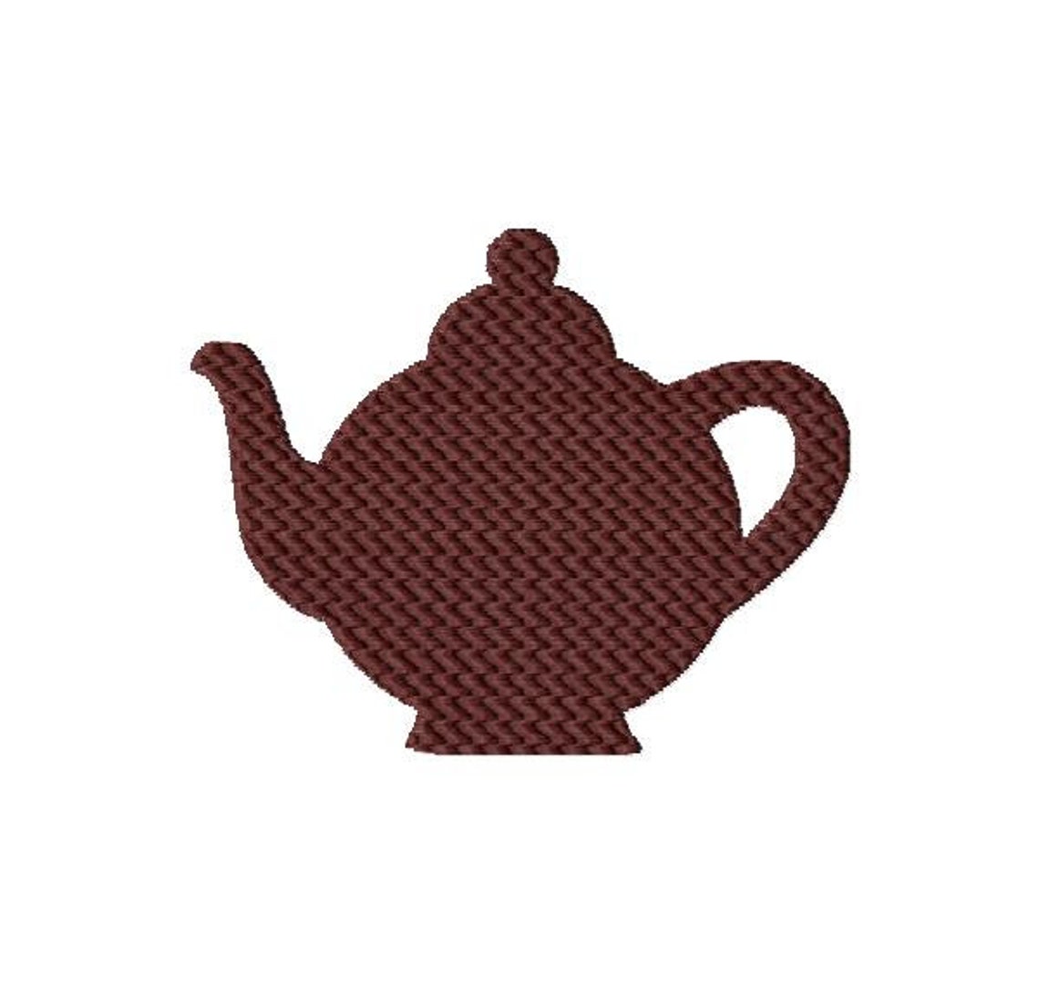 Tea Pot Machine Embroidery Design Instant Download - Etsy