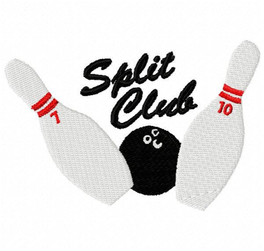 Split Club Embroidery Design - Instant Download - Etsy
